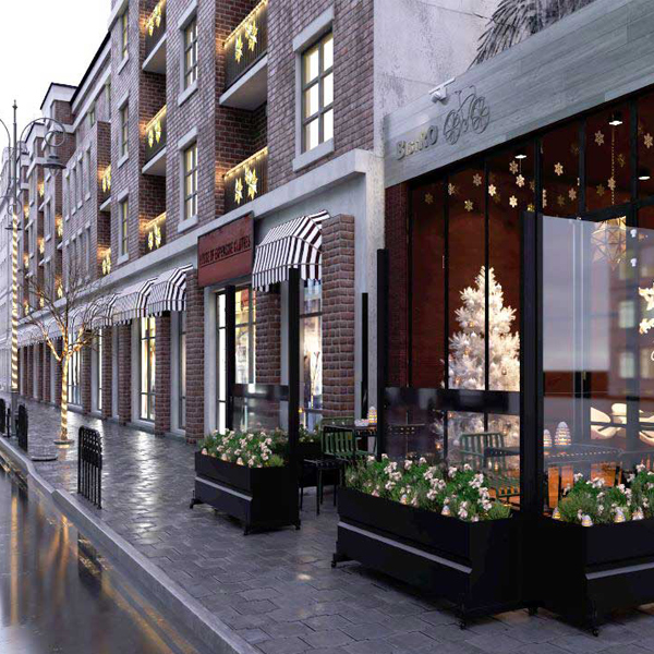 Flower Box Glass Partition - doukas.com.gr